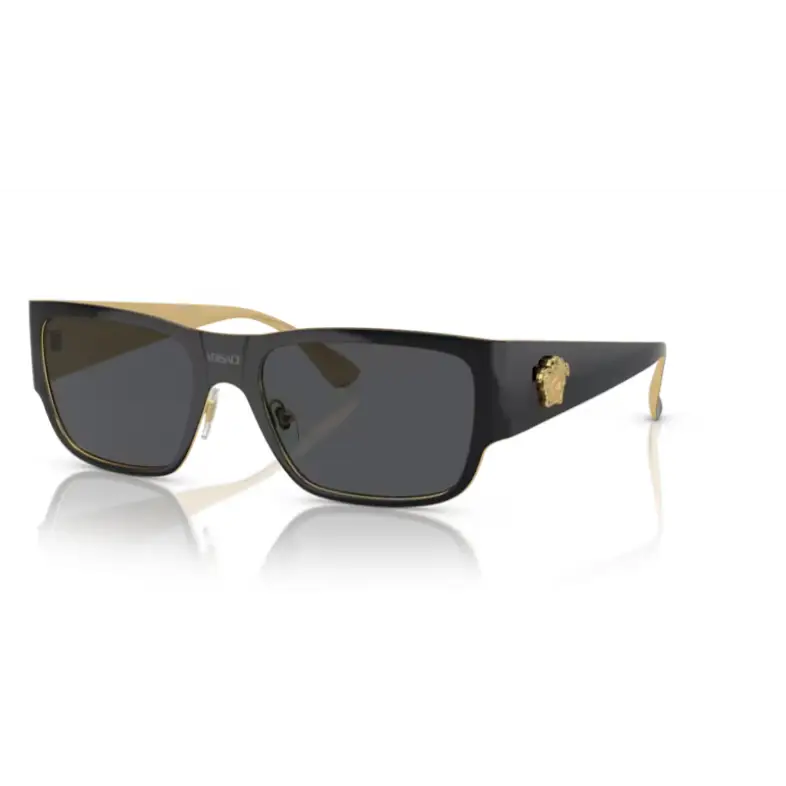 Gafas de sol negras VERSACE 2262 con almohadillas nasales ajustables ...